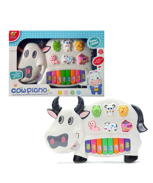 Cow Piano Animals Sounds & Lights Kids Toy Pakistan