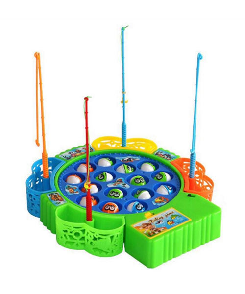 Kids Fishing Electric Rotating Fishing Play Game Toy Pakistan