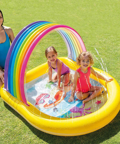 Intex 57156 Inflatable Rainbow Swimming Pool Pakistan