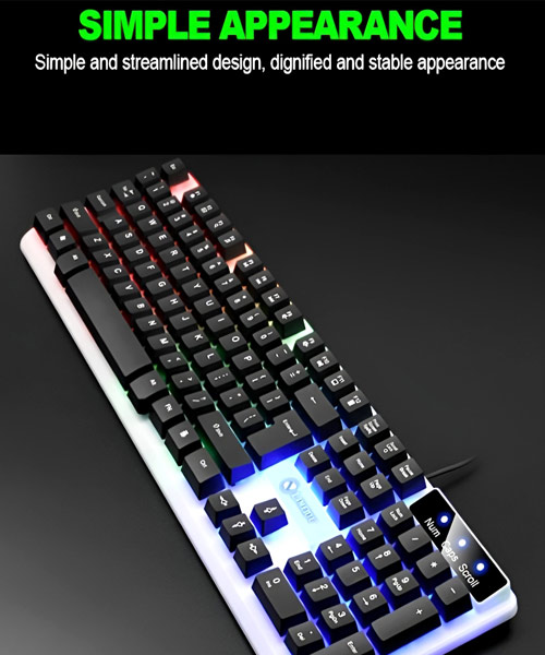 TX35 Limeide RGB Suspension Backlit Wired Gaming Keyboard